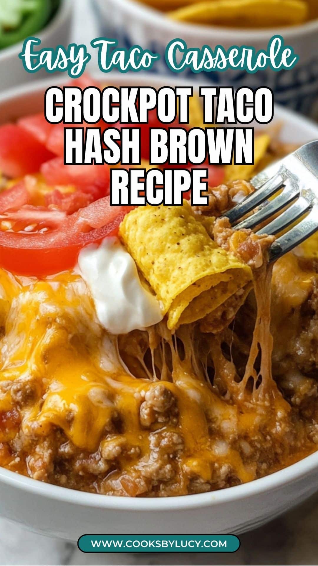 Crockpot Taco Hash Brown Casserole: Easy, Cheesy, Spicy Comfort